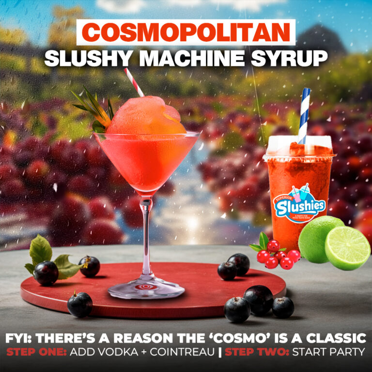 Cosmopolitan Cocktail Slushy Machine Syrup - 6x2L - Superior Slushies